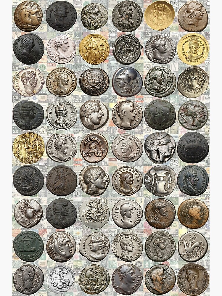 "Roman Coins" Poster for Sale by Montage-Madness | Redbubble
