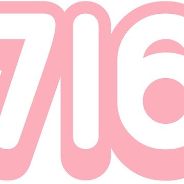 "716" Sticker for Sale by ampp | Redbubble