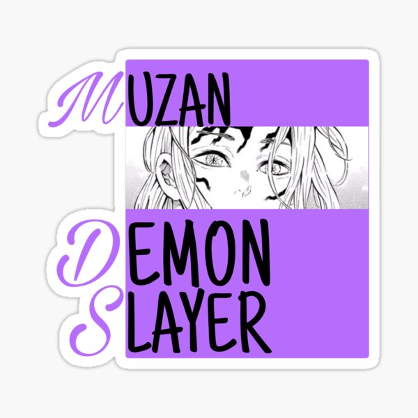"Demon slayer (muzan)" Sticker by JustLook1 | Redbubble