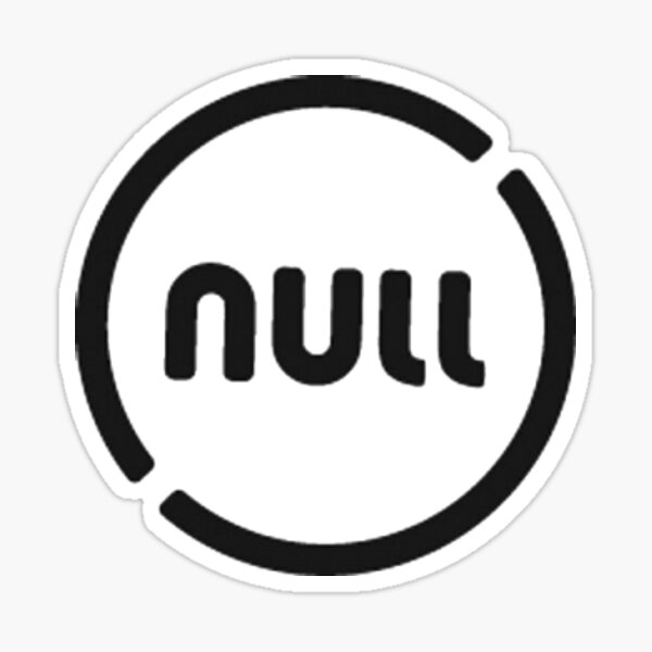 "T-shirtwith "null" logo" Sticker for Sale by ale-ferri16 | Redbubble