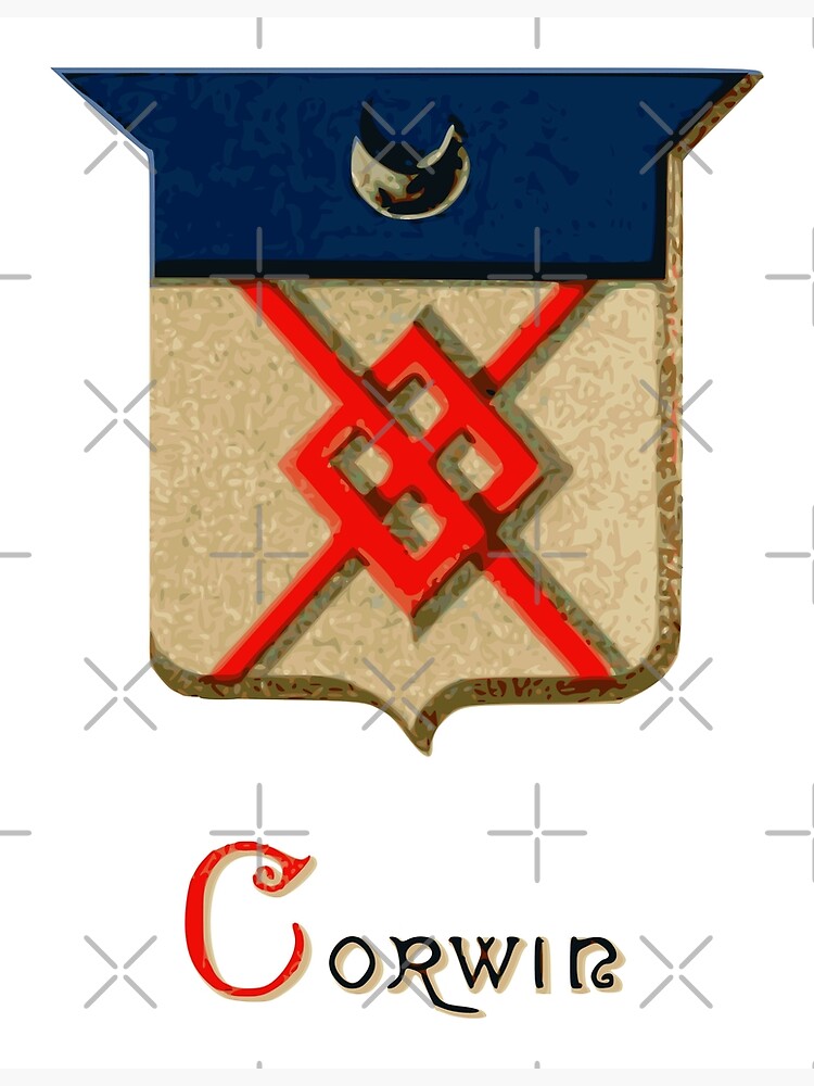 "Corwin and Curwen Family Coat of Arms" Poster for Sale by Heraldica ...