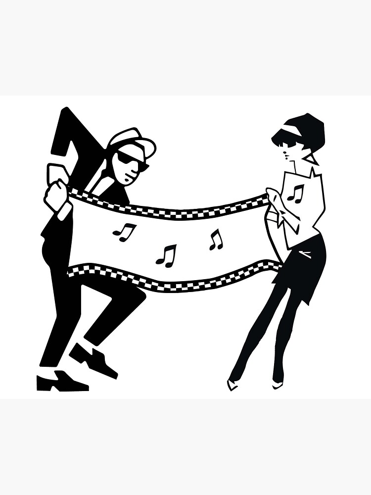 "Ska Guy & Girl Towel" Sticker by JdoggSMFC | Redbubble