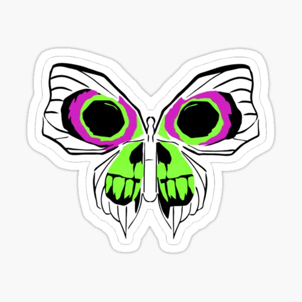 "Arcane Jinx Monkey Butterfly Tattoo" Sticker by eccaca | Redbubble