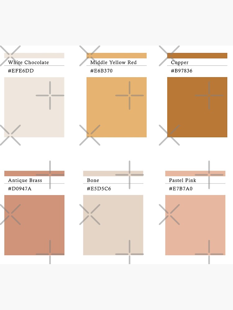 "Boho Pastel Color Chart" Poster for Sale by misamisachaan | Redbubble