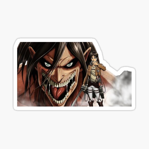 "ATTACK ON TITAN STICKERS/EREN YEAGER STICKERS" Sticker for Sale by ...