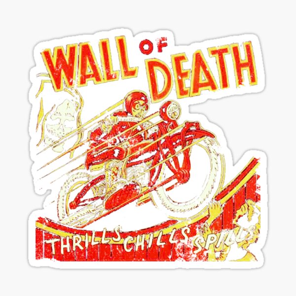 "Wall of Death" Sticker for Sale by jenktrina | Redbubble