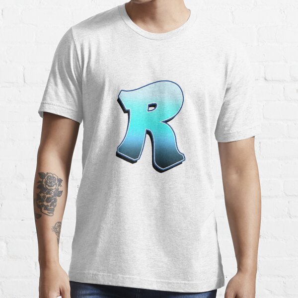 "Letter R - Blue Fade" T-shirt for Sale by paintcave | Redbubble ...