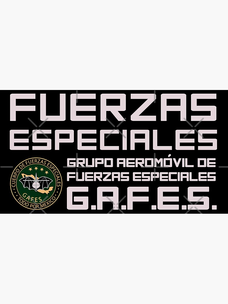 "GAFES GAFE COIFE Mexican Army Special Forces #1316" Sticker for Sale ...