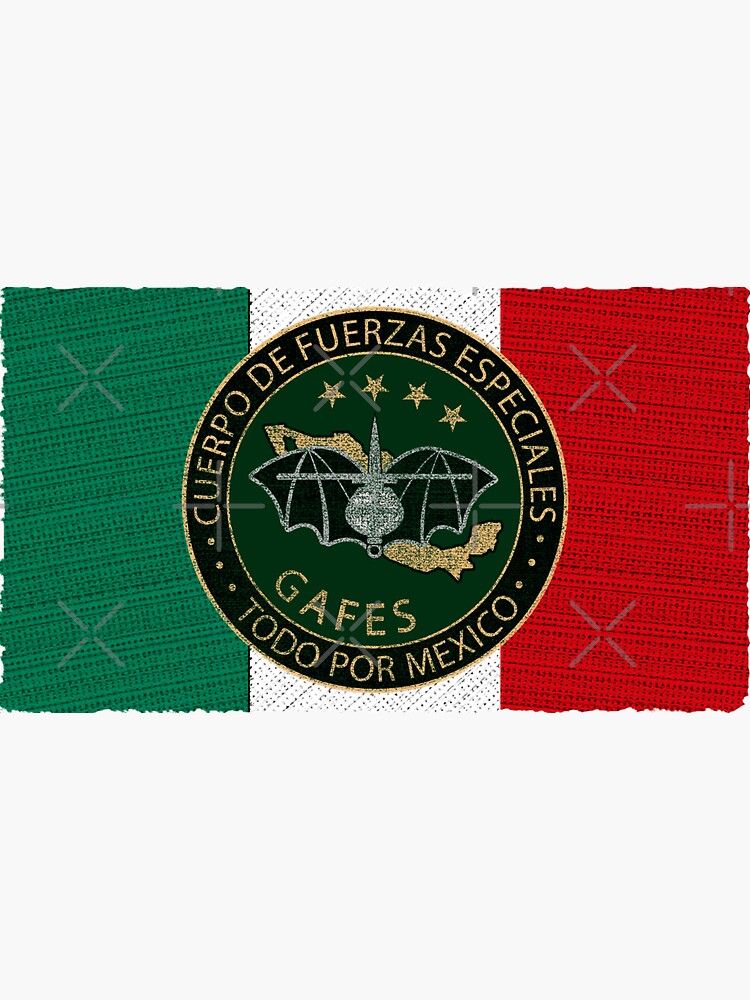 "GAFES GAFE COIFE Mexican Army Special Forces #1319" Sticker for Sale ...