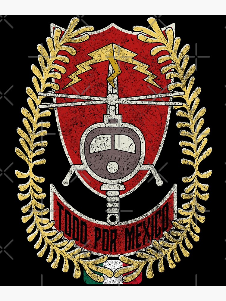 Poster « GAFES COIFE Todo por Mexico Forces spéciales de l'armée ...