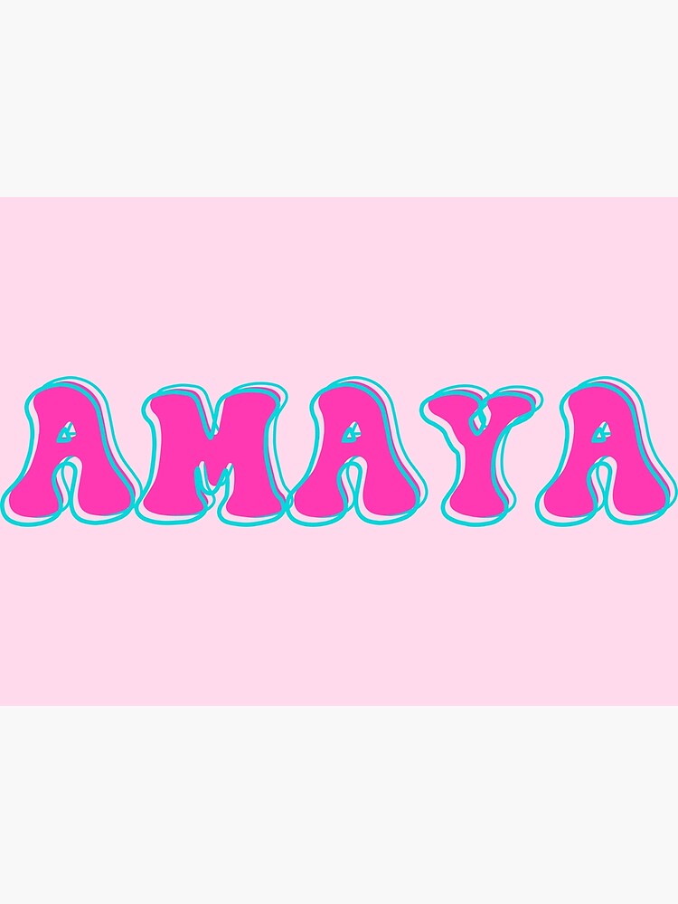 "AMAYA Cute Custom Name Design - Kawaii AMAYA Name" Poster by Custom ...