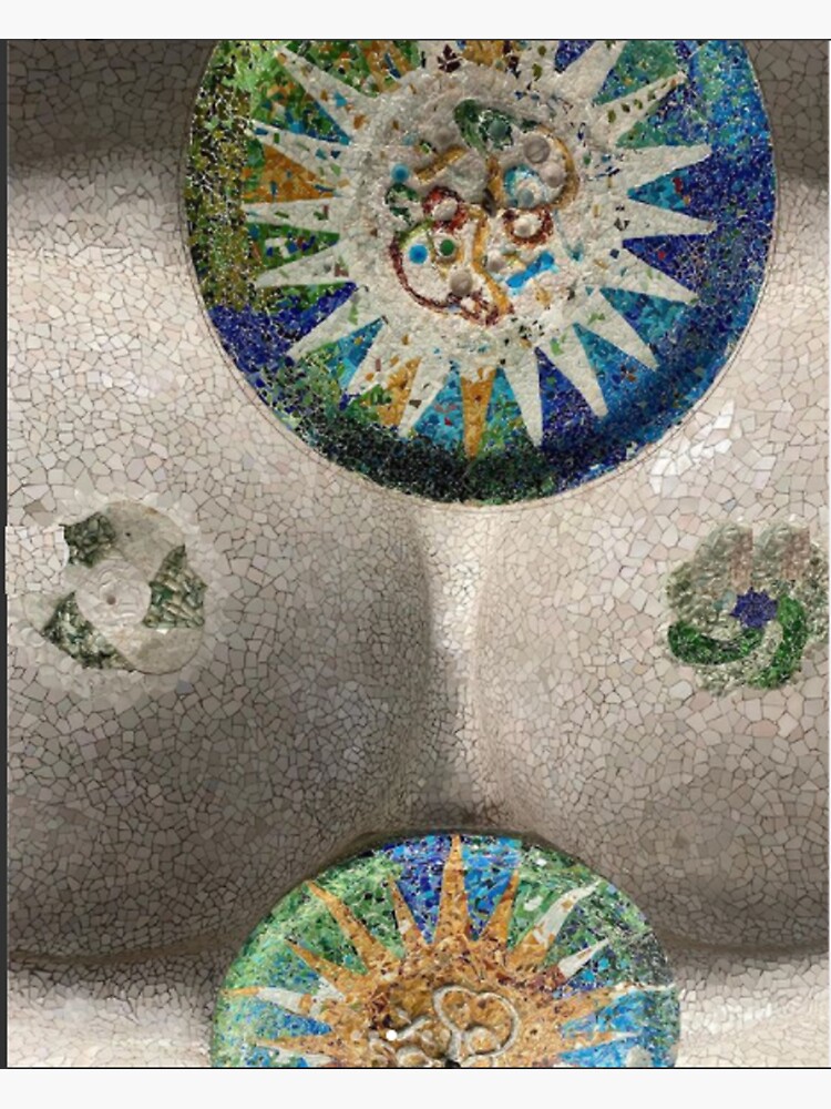 "Antoni Gaudi circles" Sticker by annie-chr | Redbubble