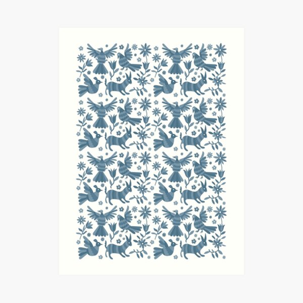 "otomi, blue otomi texture, mexican otomi, mexican art, BLUE GRAY ...