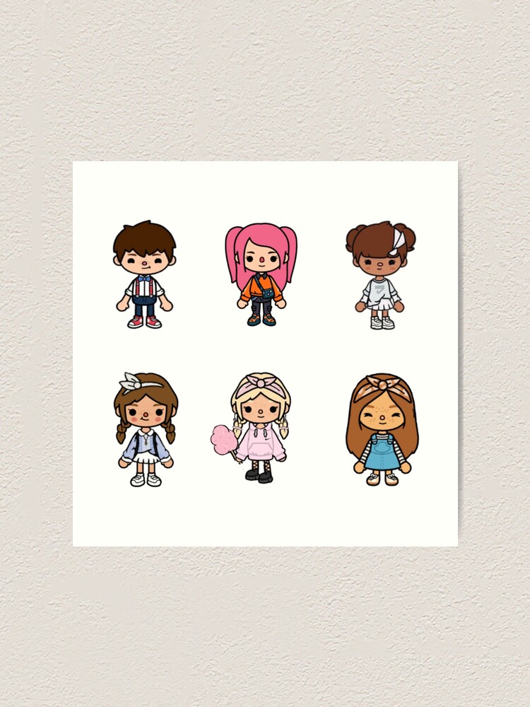 "Toca Boca Sticker Pack" Art Print for Sale by nokenoma | Redbubble