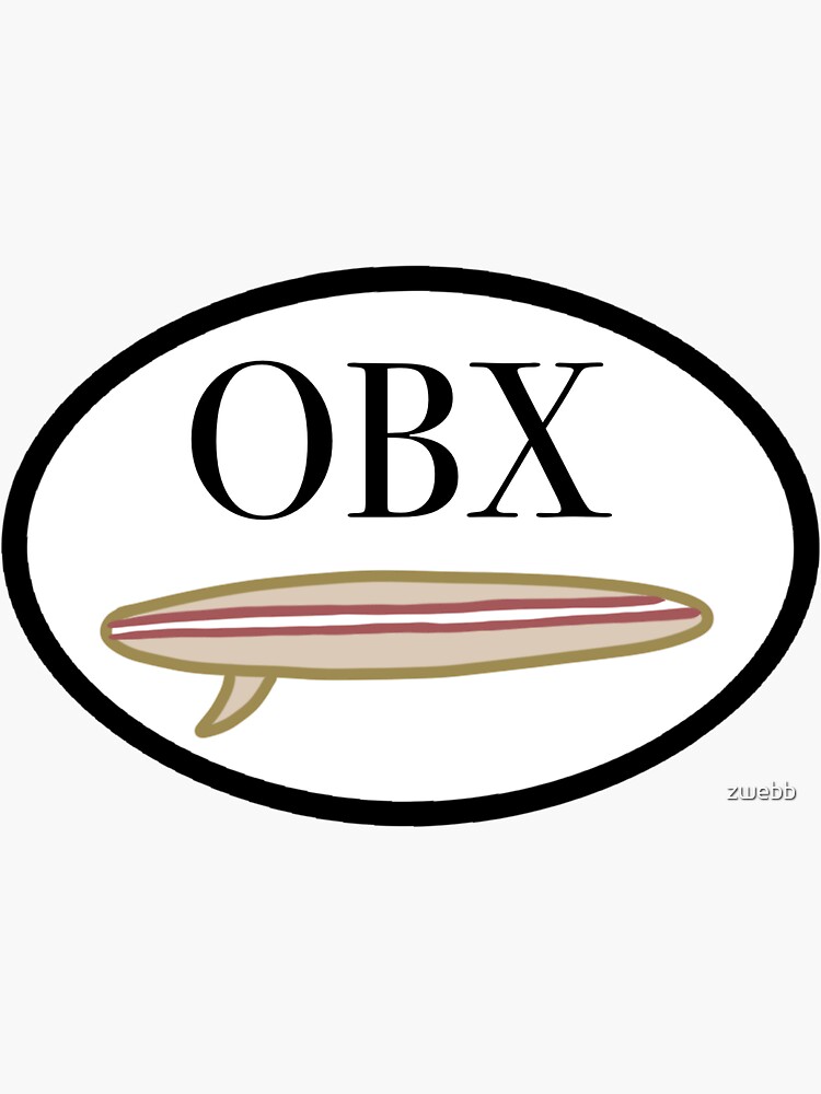 "OBX Crest " Sticker for Sale by zwebb | Redbubble