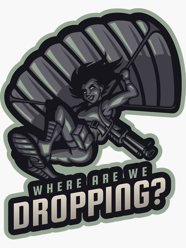 "Where are we dropping? - Cod Warzone" Sticker by StarDesigns4u | Redbubble