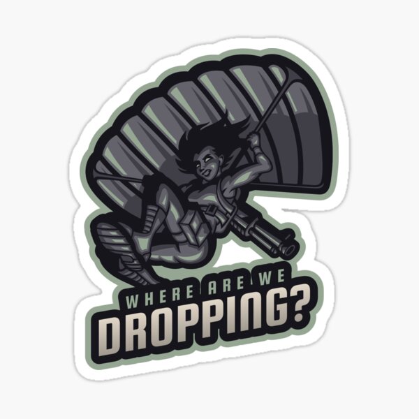 "Where are we dropping? - Cod Warzone" Sticker by StarDesigns4u | Redbubble
