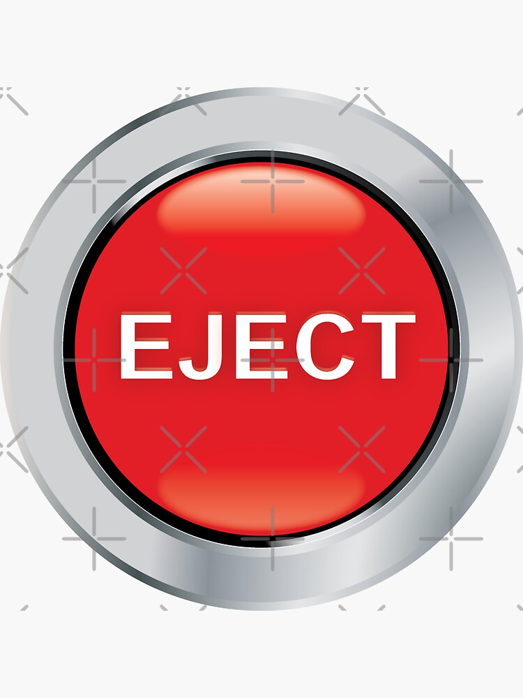 "Ejection Seat" Sticker for Sale by Yorkiedesign | Redbubble