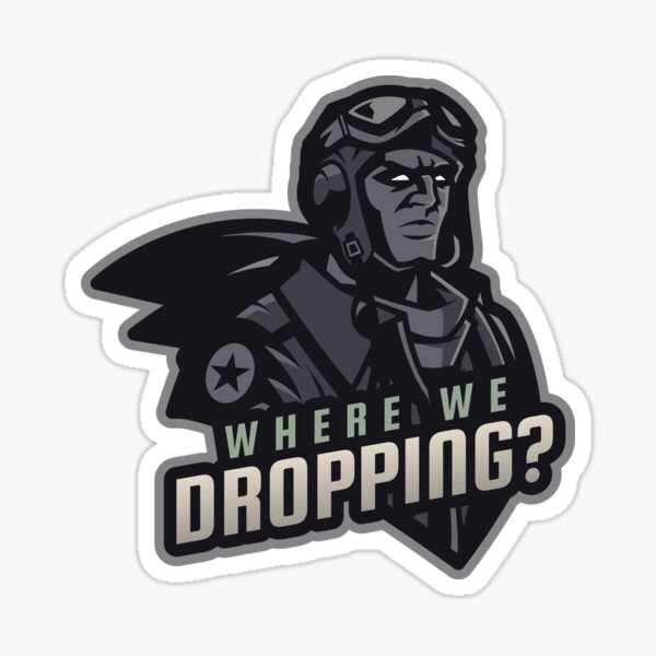 "Where are we dropping boys? - Cod Warzone" Sticker by StarDesigns4u ...