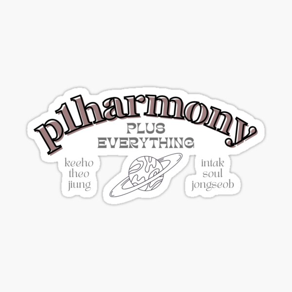 "P1HARMONY STICKER - PLUS EVERYTHING & PLANET" Sticker for Sale by ...