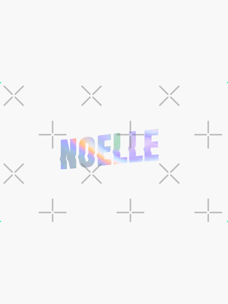 "GENSH1N IMPACT - Noelle, Holographic Typography Chars" Sticker by ...