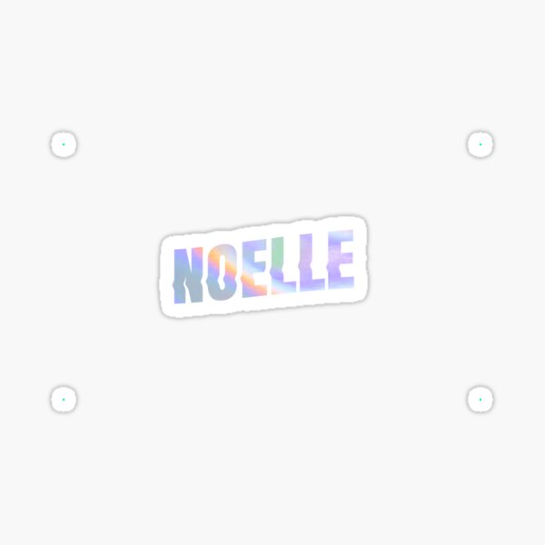 "GENSH1N IMPACT - Noelle, Holographic Typography Chars" Sticker by ...