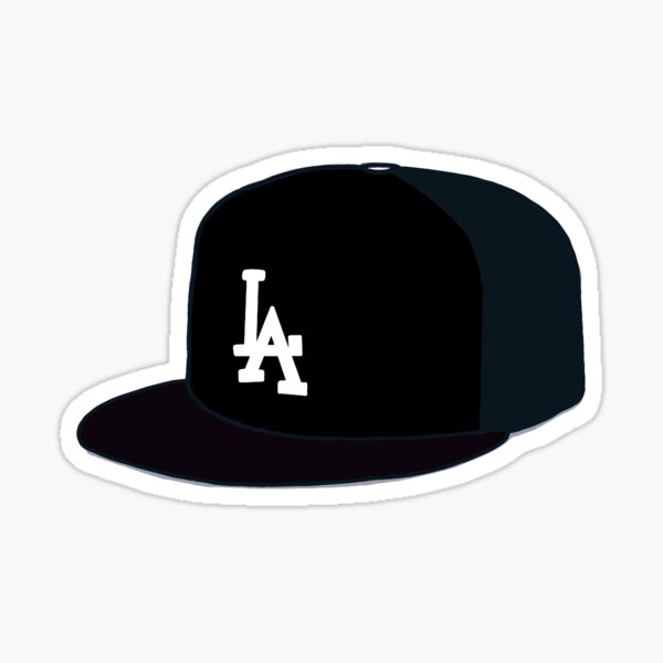 "Black fitted hat" Sticker for Sale by briannaday5 | Redbubble