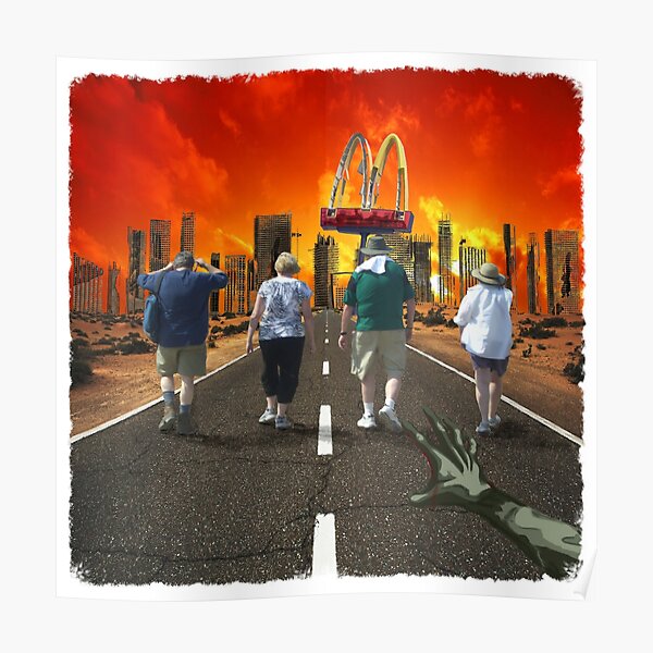 "Zombie Fast Food" Poster for Sale by 300Spikes | Redbubble