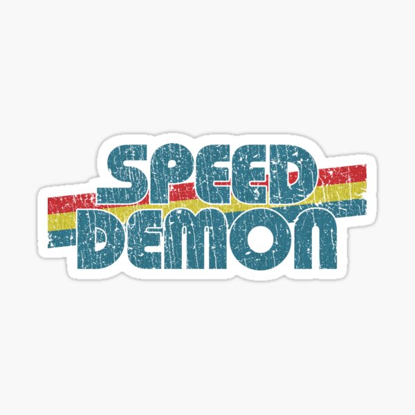 "Speed Demon 1979" Sticker for Sale by AstroZombie6669 | Redbubble