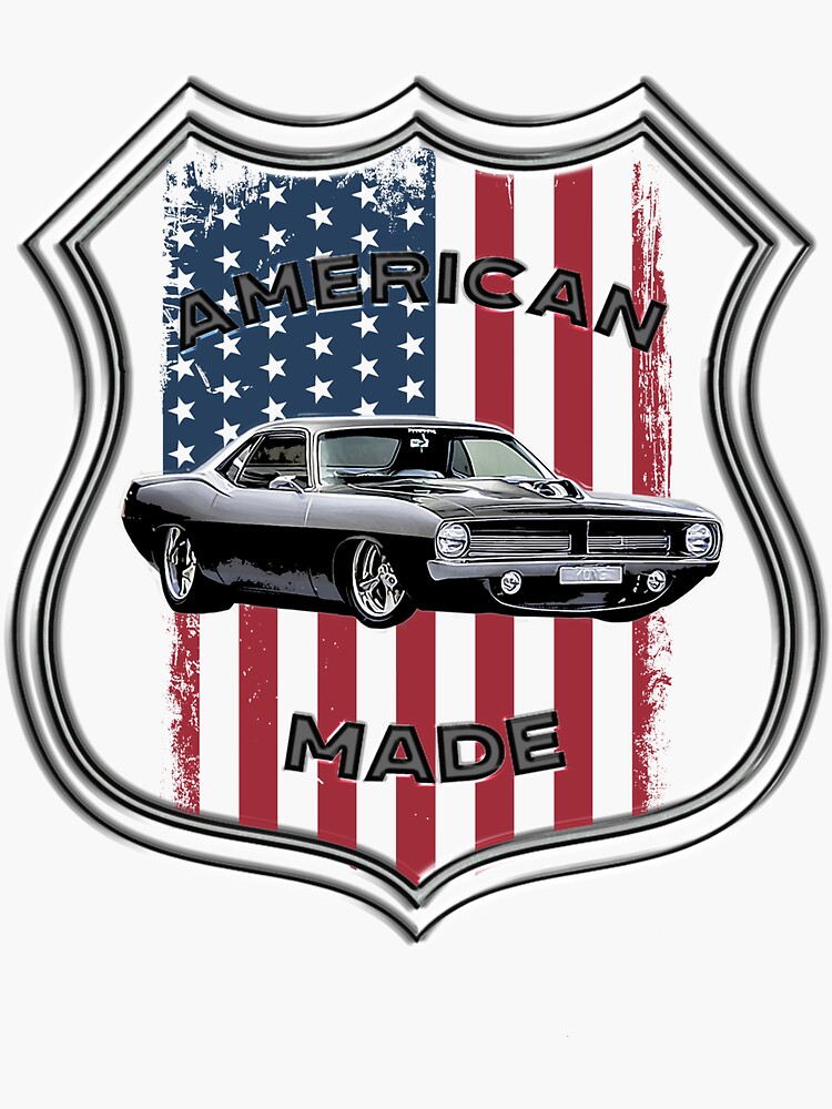"1970 Custom Cuda lite" Sticker by Puffy71 | Redbubble