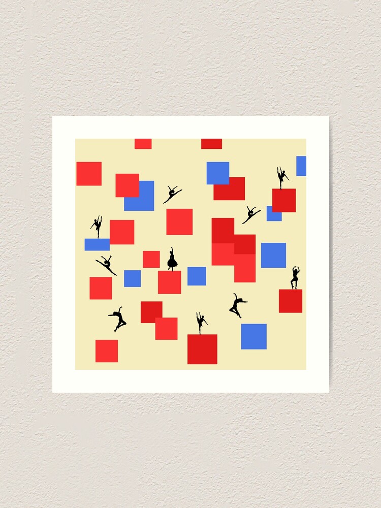 "Dancing like Piet Mondrian - Composition in Color A. Composition with ...