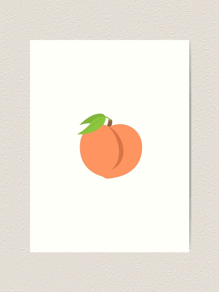 "Peach Emoji" Art Print by stamus | Redbubble