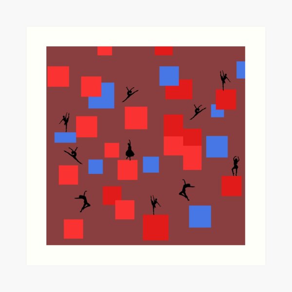 "Dancing like Piet Mondrian - Composition in Color A. Composition with ...