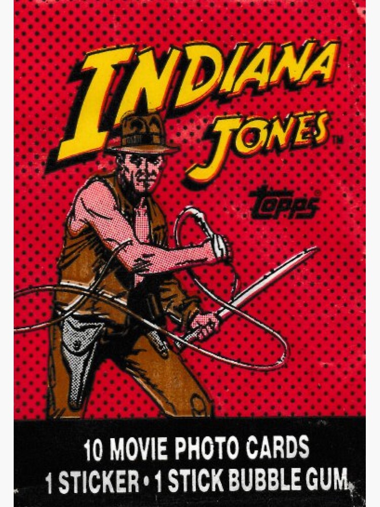 "Retro Indiana Jones Cards Cover" Sticker for Sale by KinseyCreations ...