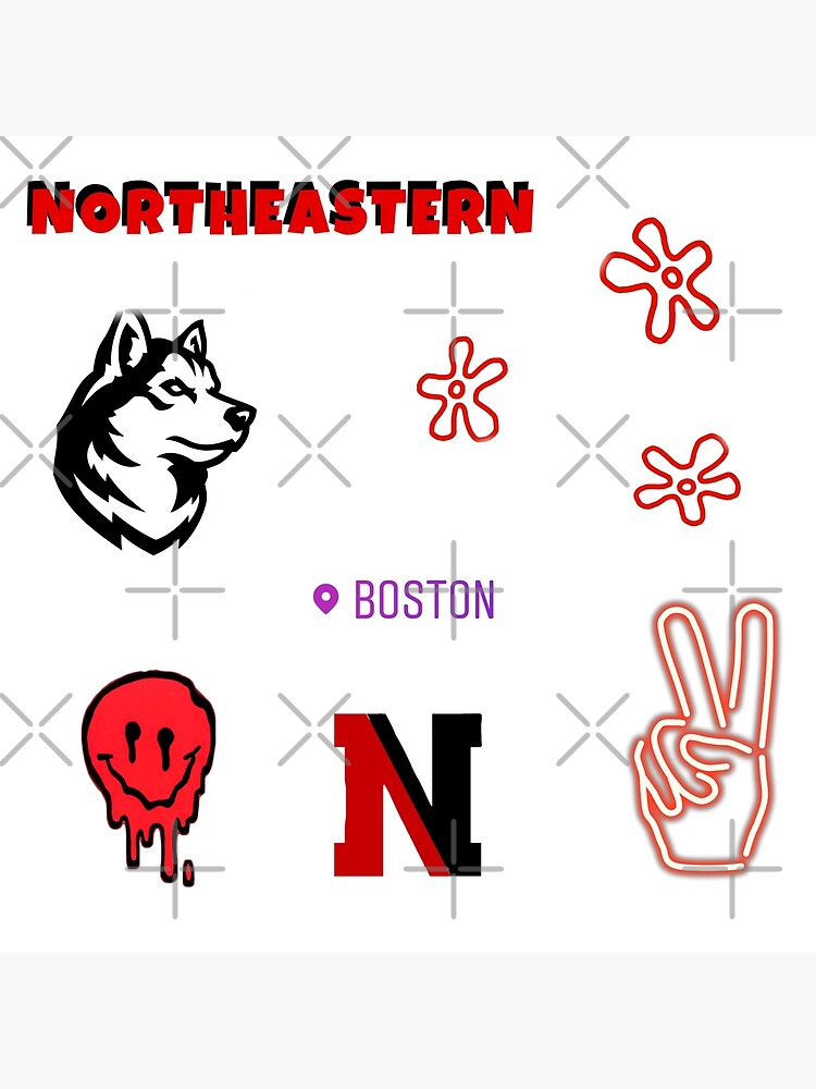 "Northeastern University Sticker Pack" Poster for Sale by brookeee101 ...