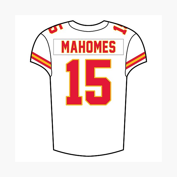 "Patrick Mahomes Away Jersey" Photographic Print for Sale by ...