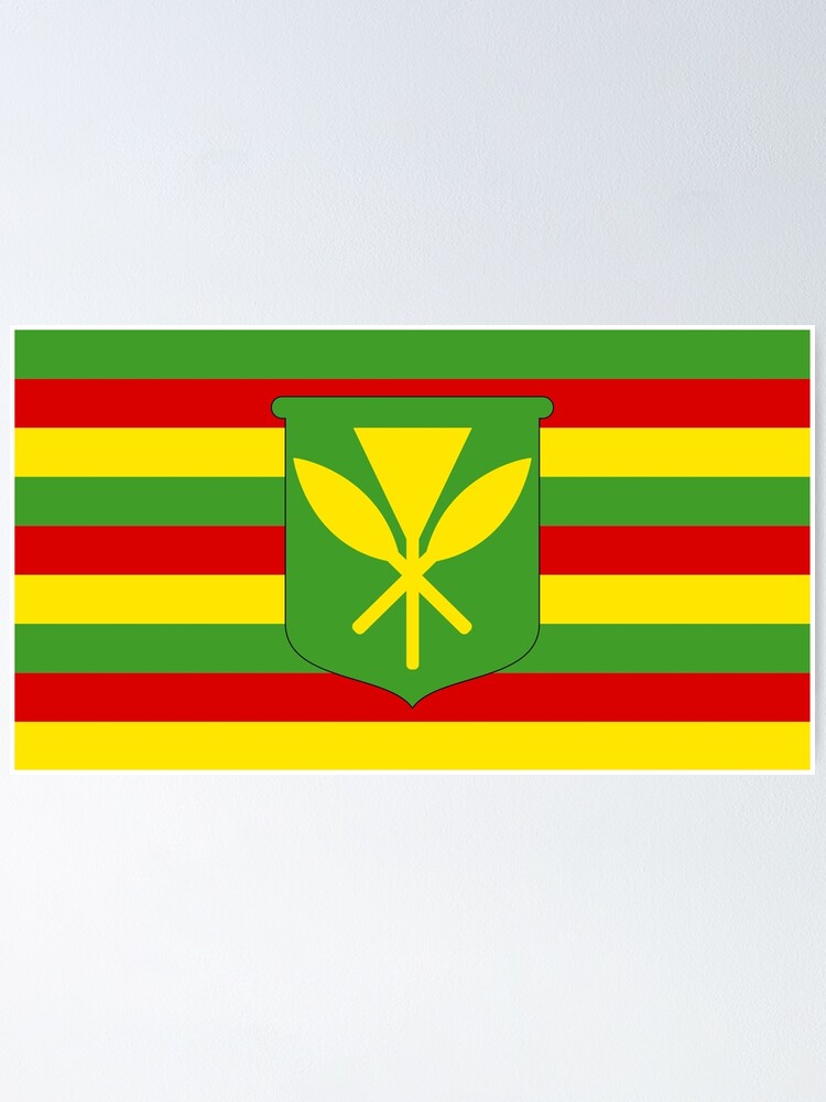 Póster «Bandera hawaiana de Kanaka Maoli - Independencia de Hawaii» de ...