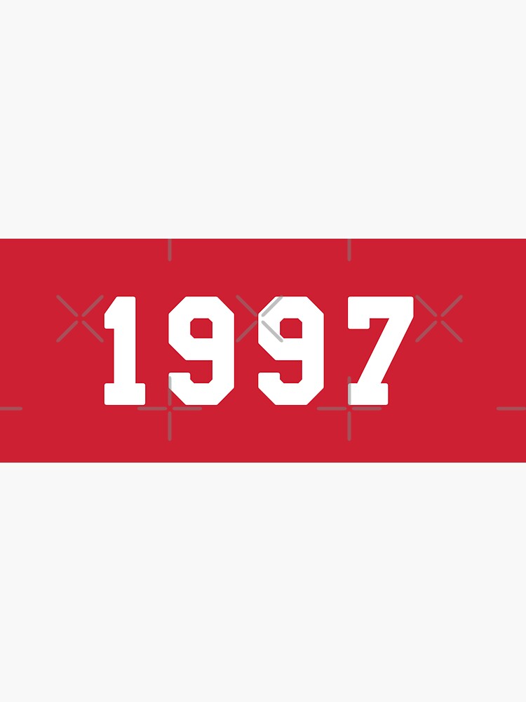 "Red Made in 1997 - Born in 1997 - Vintage 1990s" Sticker for Sale by ...