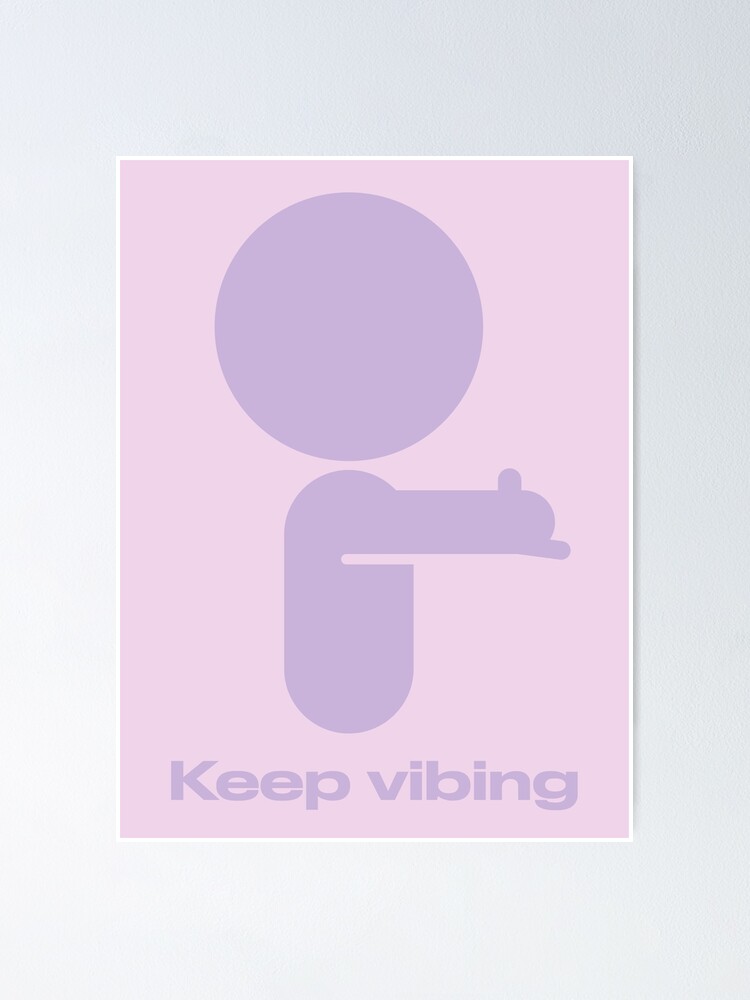 "Purple Vibing Stick figure" Poster by itisjakob | Redbubble