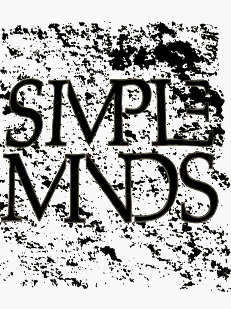 "Simple Minds" Sticker for Sale by NewMoonStudio | Redbubble
