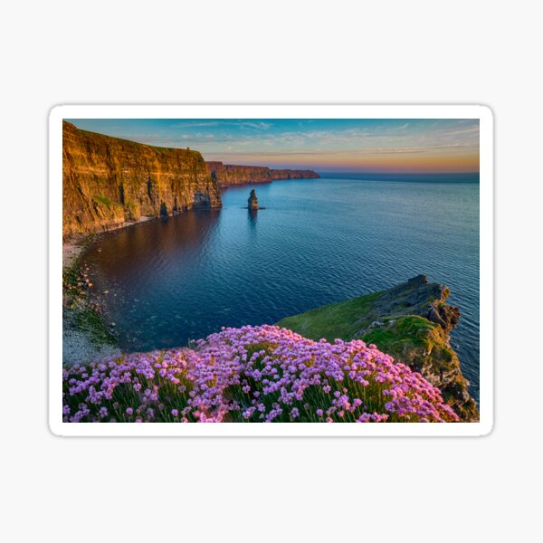 "cliffs of moher sunset county clare ireland" Sticker for Sale by ...