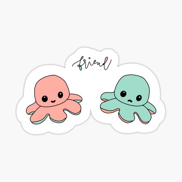"Shapeshifting Cute Octopus Fidget Toy" Sticker by Jhaycob | Redbubble