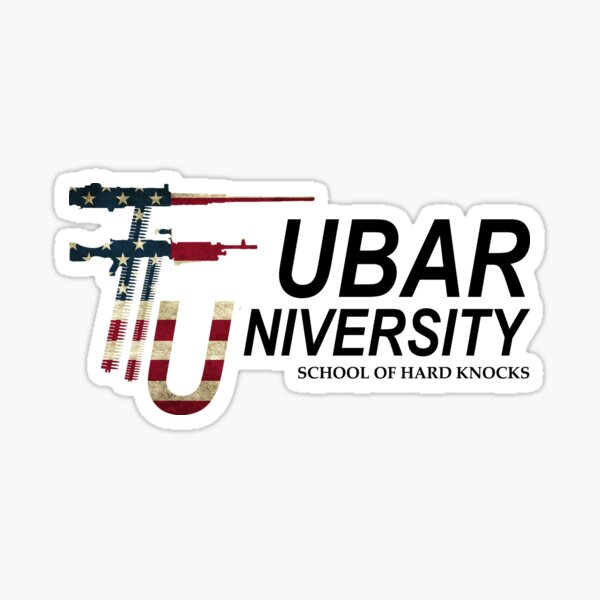"FUBAR University School of Hard Knocks Military Veteran" Sticker for ...