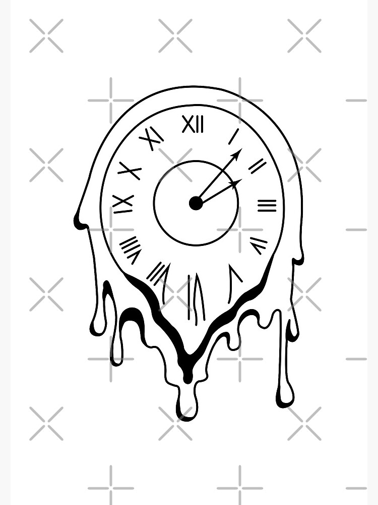 "Melting Clock" Journal for Sale by JericaS | Redbubble