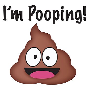 "im pooping" Sticker for Sale by CFox-Designs | Redbubble