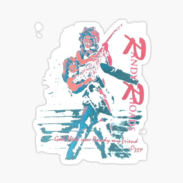 "Randy Roads Tribute Classic" Sticker for Sale by juliusharris | Redbubble