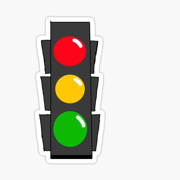 "Traffic Light" Sticker by TheAverageJoe34 | Redbubble