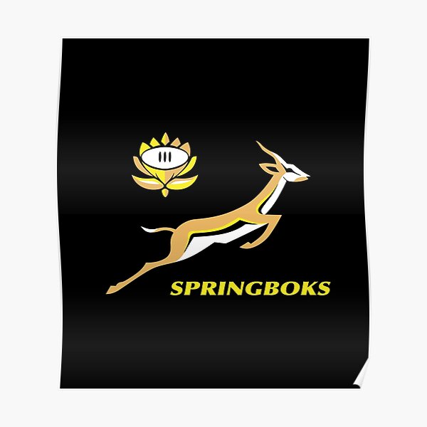 "Stronger Together Springbok Bokke South Africa Rugby" Poster by ...