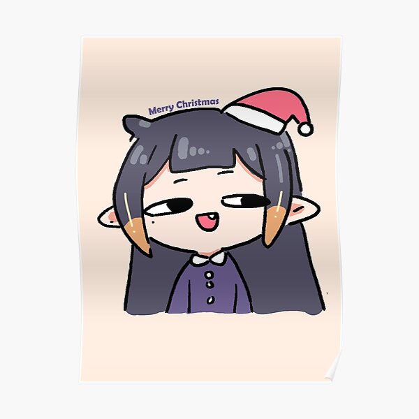 "Ninomae Ina'nis Merry Christmas" Poster by Ominomino | Redbubble