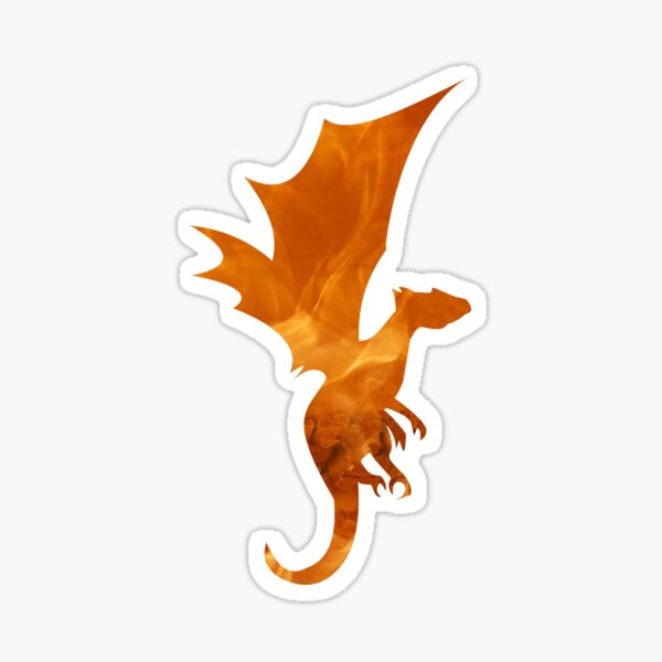"fire Dragon" Sticker by phys | Redbubble